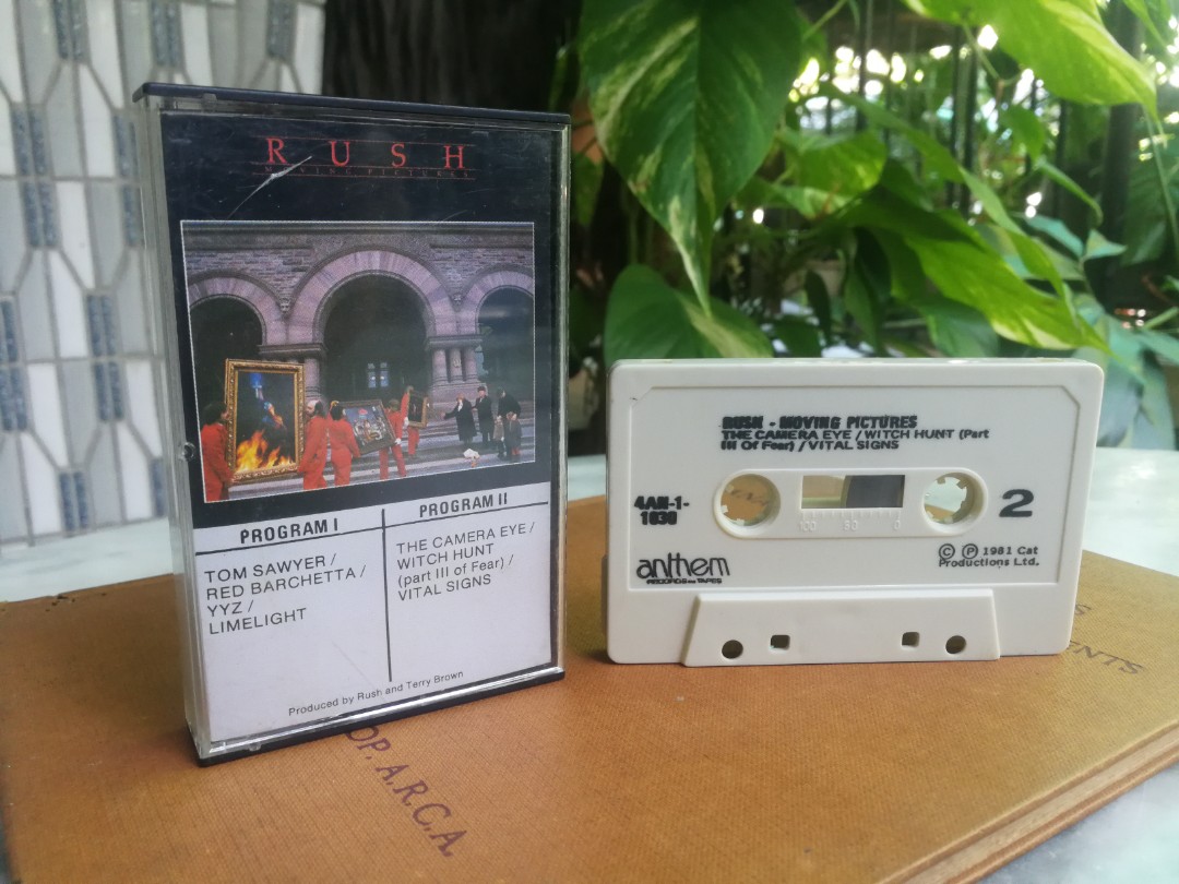 Rare 1981 RUSH - Moving Pictures Cassette, Hobbies & Toys, Music ...