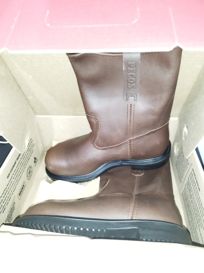 Red Wing PECOS 8241 Pull-On Safety Boots, Men's Fashion, Footwear ...