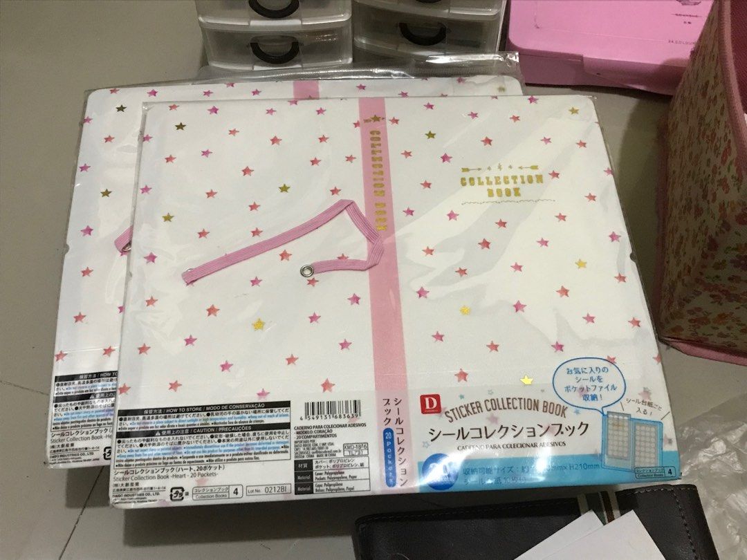 Sticker collection book from Daiso (sticker album, sticker organizer ...