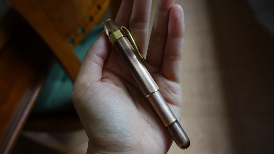 Vintage Lanbitou 3062 "Red Brass" Fountain Pen - Fine Nib, Hobbies ...