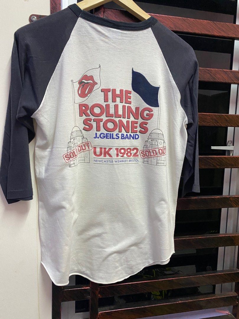 Vintage Rolling Stones 1982, Men's Fashion, Activewear on Carousell