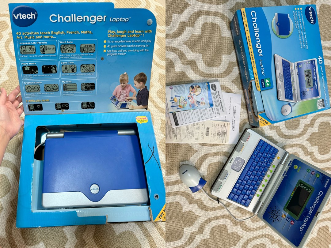 VTECH Challenger Laptop - no battery included, Hobbies & Toys, Toys ...