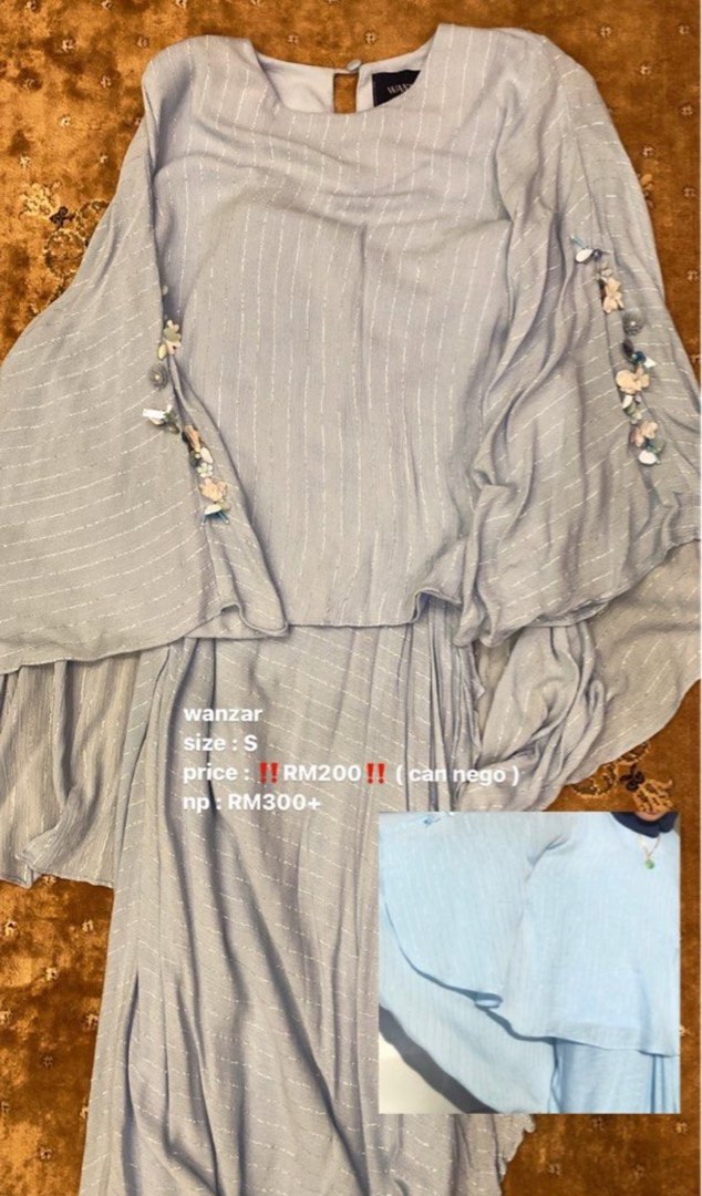 wanzar baju raya 2024, Women's Fashion, Muslimah Fashion, Baju Kurung ...