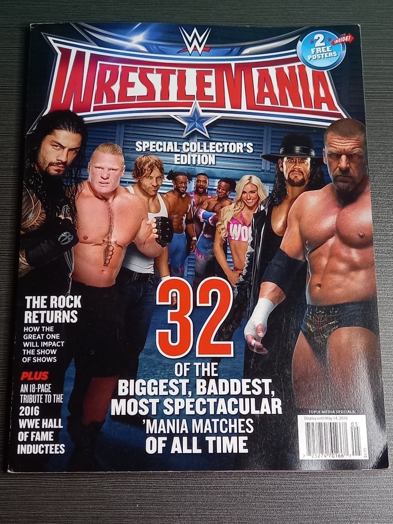 Wrestlemania Special Collector's Edition with Free Poster Inside ...