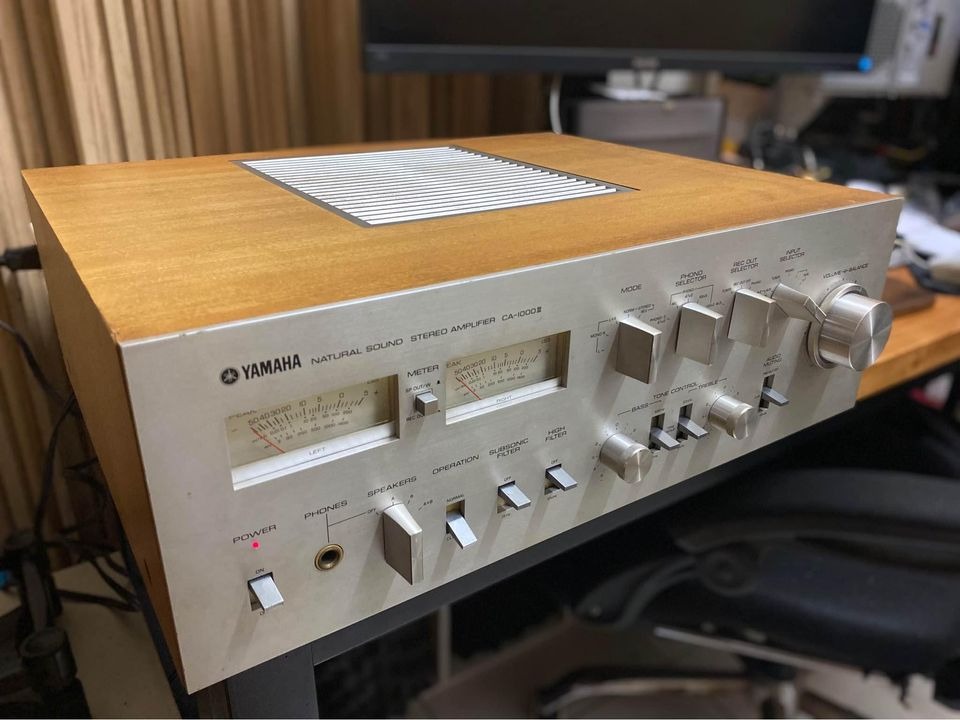YAMAHA Japan 100V | Analog VU Meter | PURE CLASS A OCL Circuit FET ...