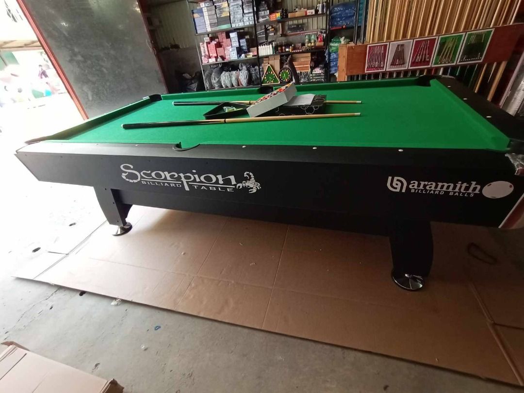 4x8Ft. SCORPION JR SIZE BILLIARD TABLE, Sports Equipment, Sports ...