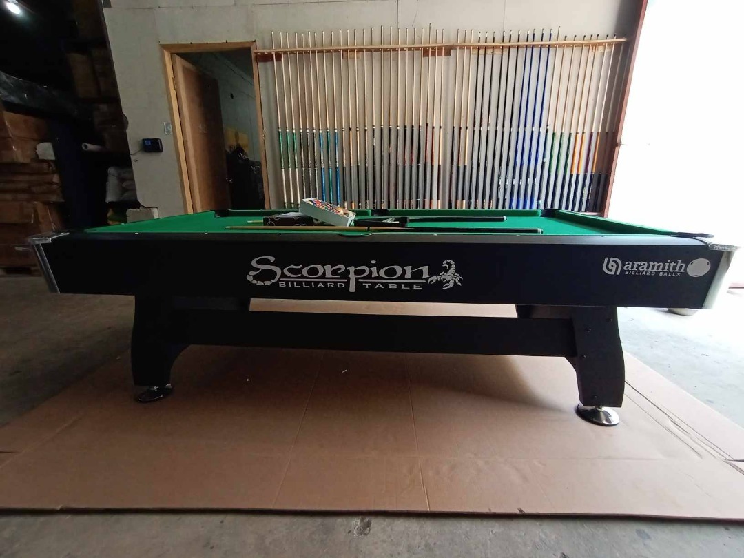 4x8Ft. SCORPION JR SIZE BILLIARD TABLE, Sports Equipment, Sports ...