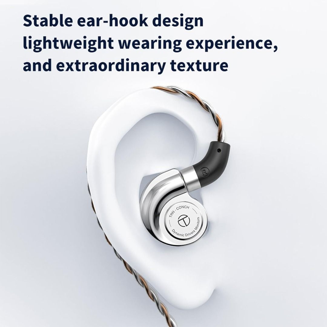 實體店鋪 TRN Conch in Ear Monitor, DLC Diaphragm Dynamic Driver in Ear ...