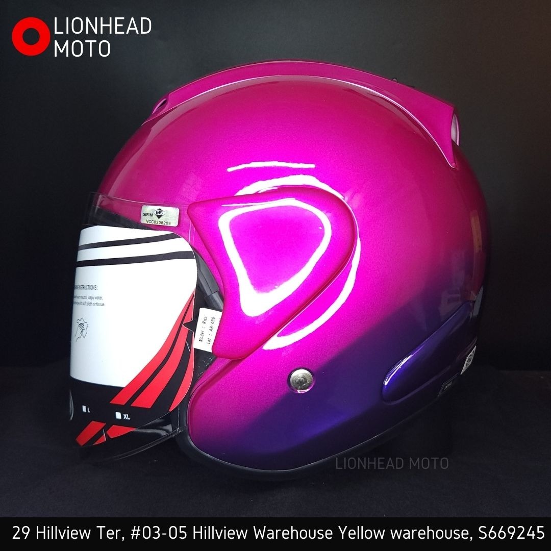 ARC RITZ PINK NOVA MOTORCYCLE HELMET FREE DELIVERY, Motorcycles ...