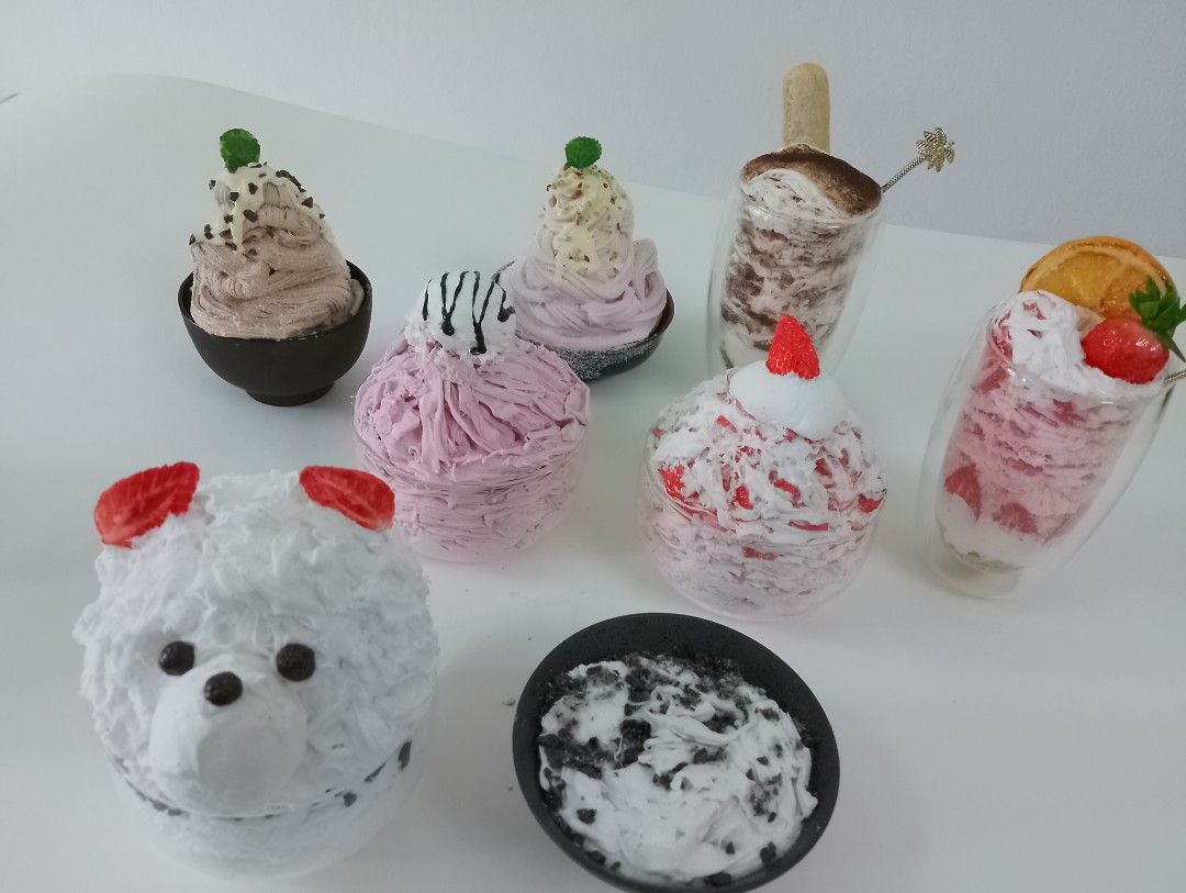"Artificial Ice cream"fake snow ice" "fake yogurt & drink" will make ...