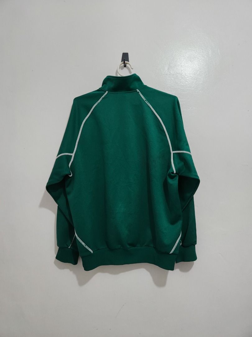 ASICS Green Quarter Zip Track Jacket, Women's Fashion, Coats, Jackets ...