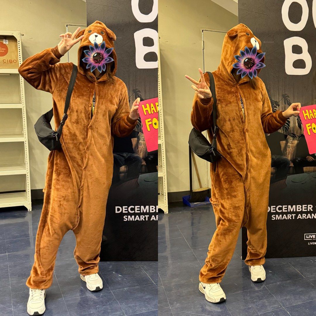 Brown Bear Onesie Costume (Adult Size), Hobbies & Toys, Stationery ...