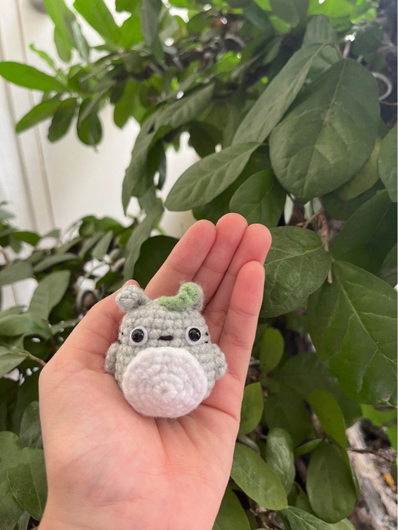 crochet totoro keychain (pastel grey), Hobbies & Toys, Stationery ...