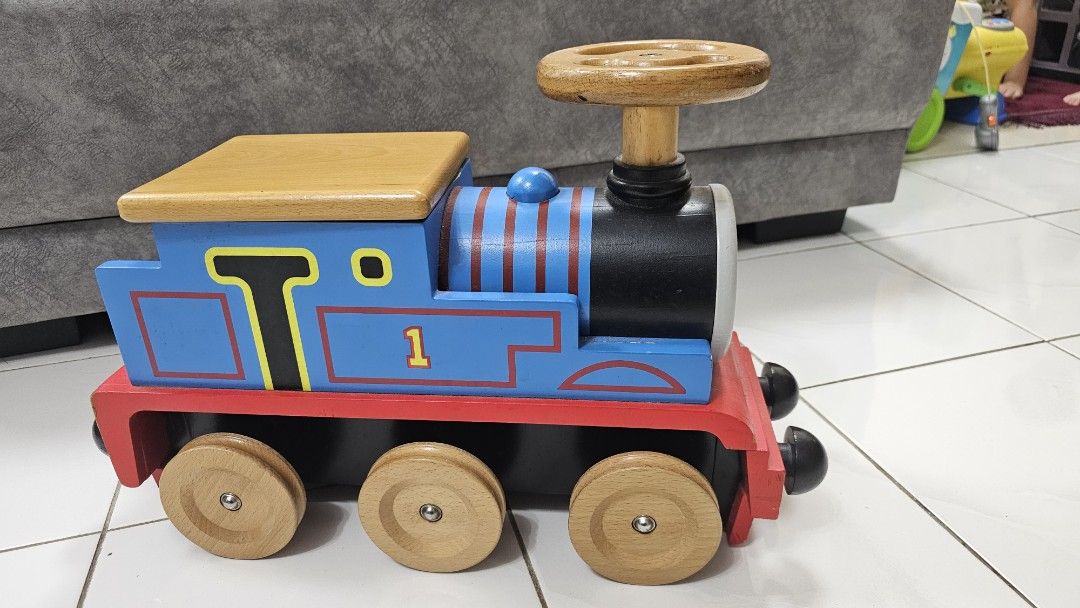 ELC Wooden Thomas train, Babies & Kids, Infant Playtime on Carousell