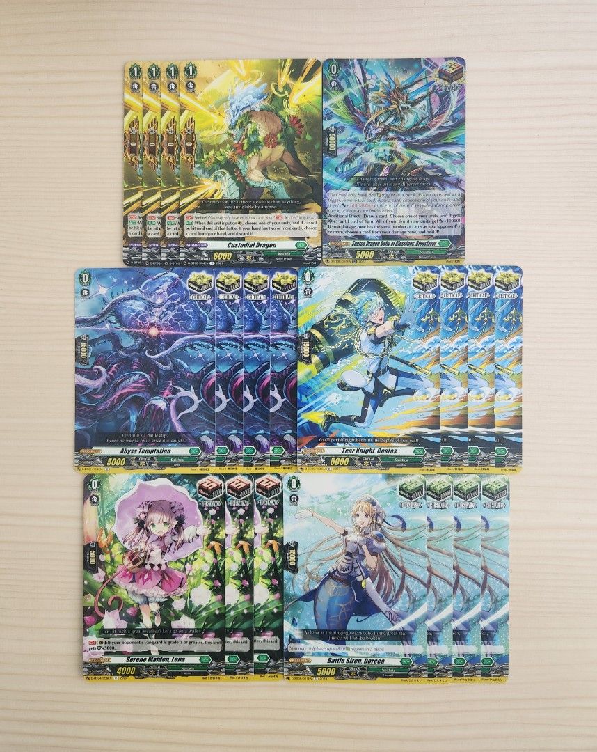 ENG Stoicheia Perfect Guard + Triggers Playset Cardfight Vanguard, Hobbies & Toys, Toys & Games ...