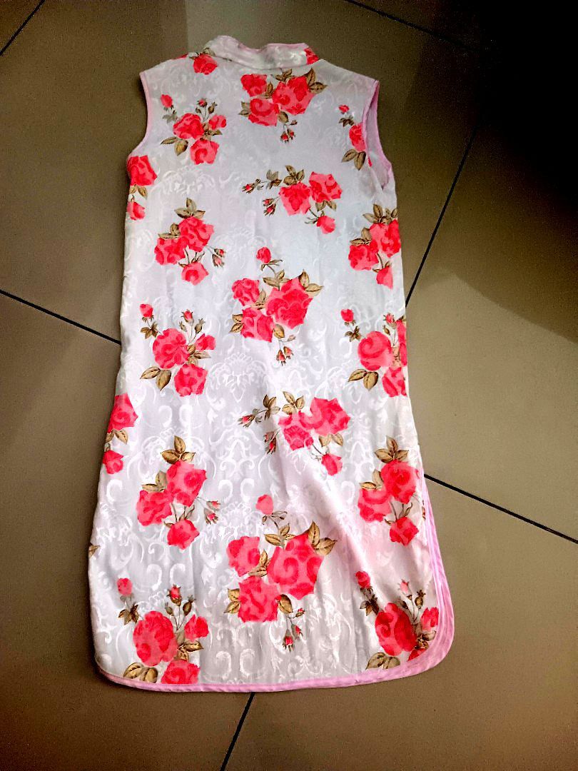 Floral Cheong Sam, Babies & Kids, Babies & Kids Fashion on Carousell
