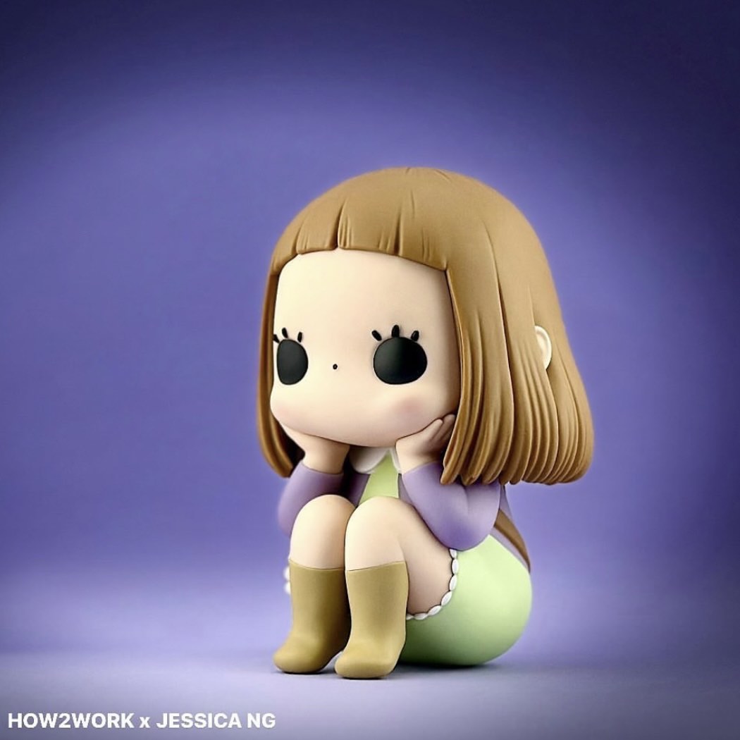 How2work x Jessica Ng Day Dreamer Mushroom Version Vinyl Toys Figure ...