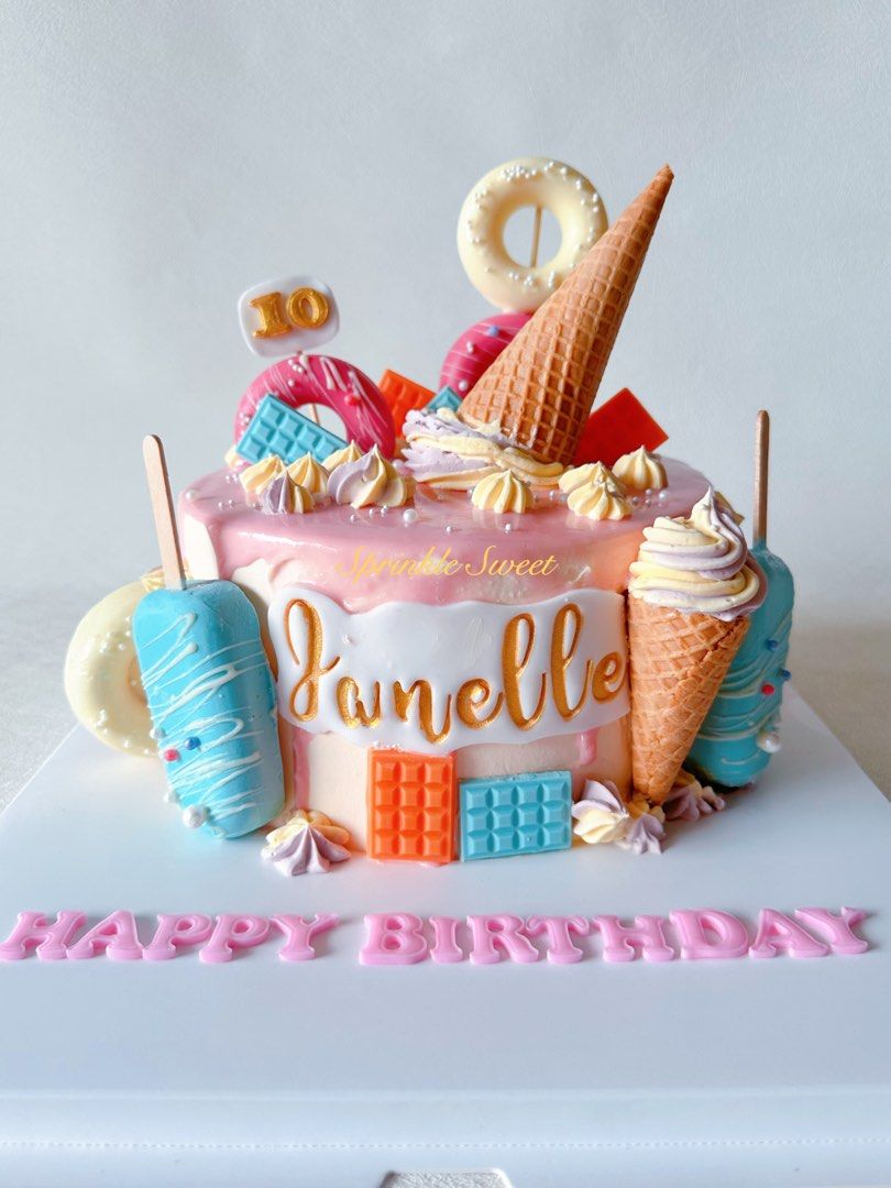 Customised ice cream cake store
