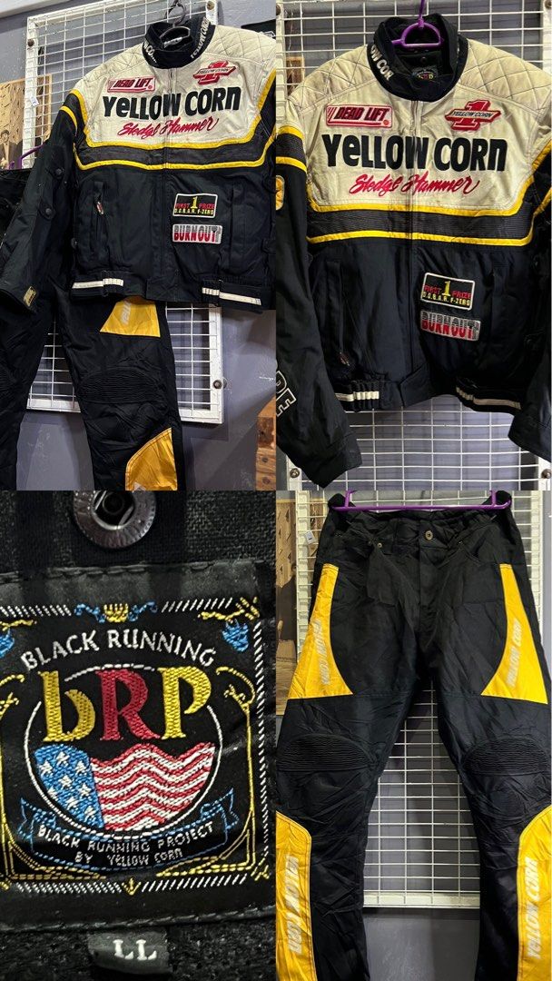 JACKET MOTOR YELLOW CORN “ONE SET”, Men's Fashion, Coats, Jackets and ...