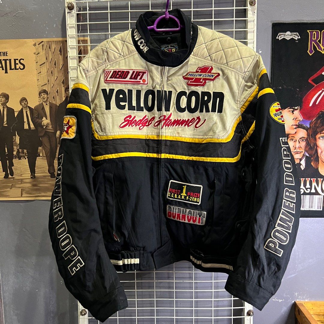 JACKET MOTOR YELLOW CORN “ONE SET”, Men's Fashion, Coats, Jackets and ...