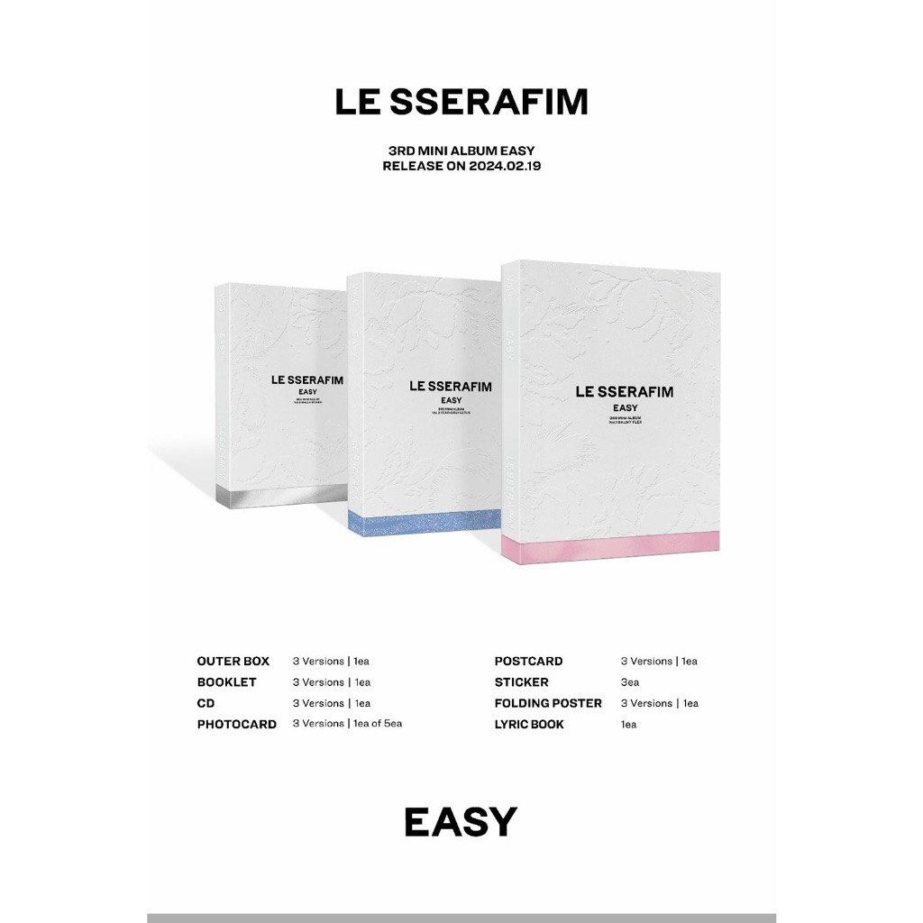 LE SSERAFIM - EASY, Hobbies & Toys, Collectibles & Memorabilia, K-Wave ...