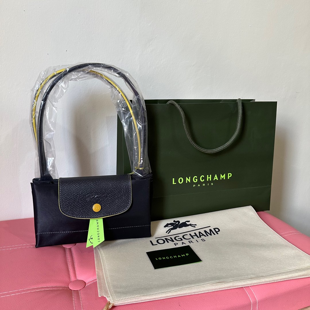 Longchamp Gun Metal Green Series Long Handle, Luxury, Bags & Wallets on ...