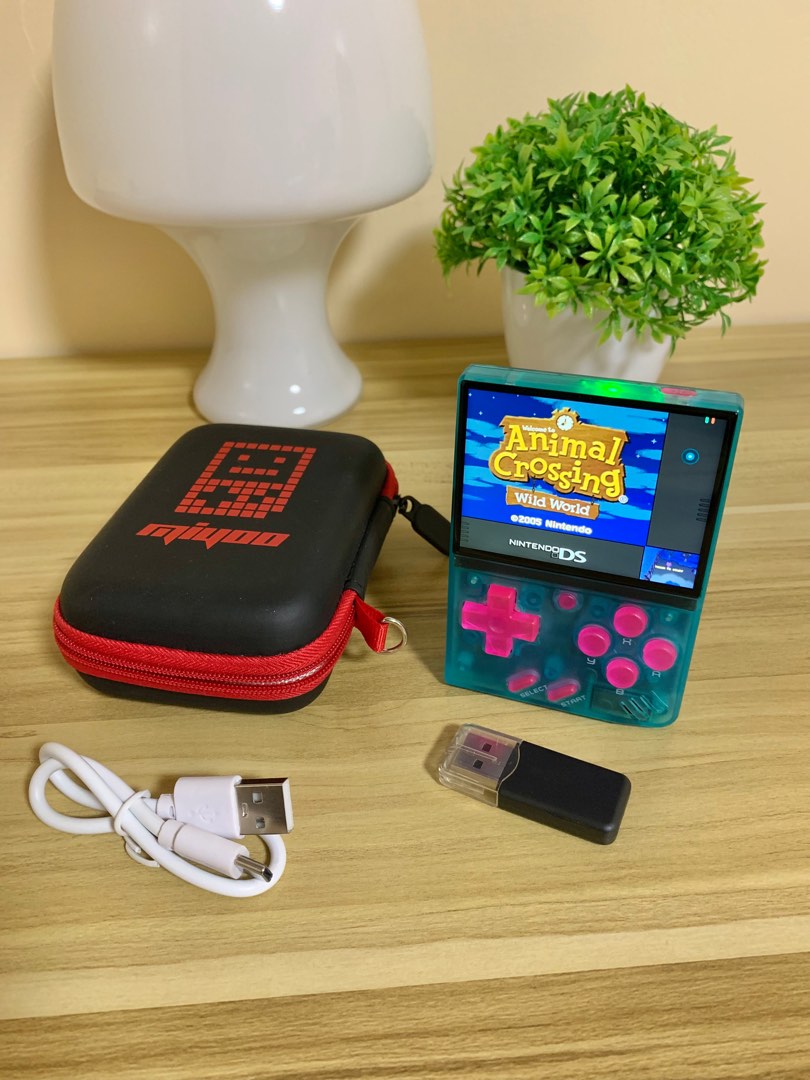 MODDED Miyoo Mini V2 Transparent Blue [RARE], Video Gaming, Video Game ...