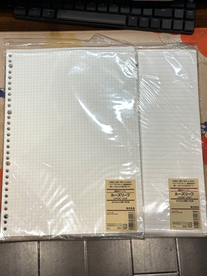 Muji A4 Binder Refills, Hobbies & Toys, Stationary & Craft, Stationery & School Supplies on ...