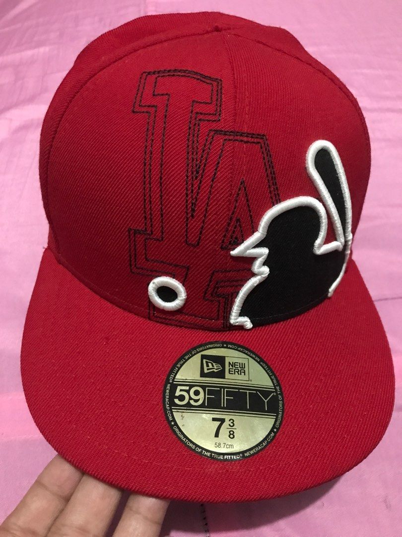 New Era LA Flat Brim Cap, Men's Fashion, Watches & Accessories, Caps ...