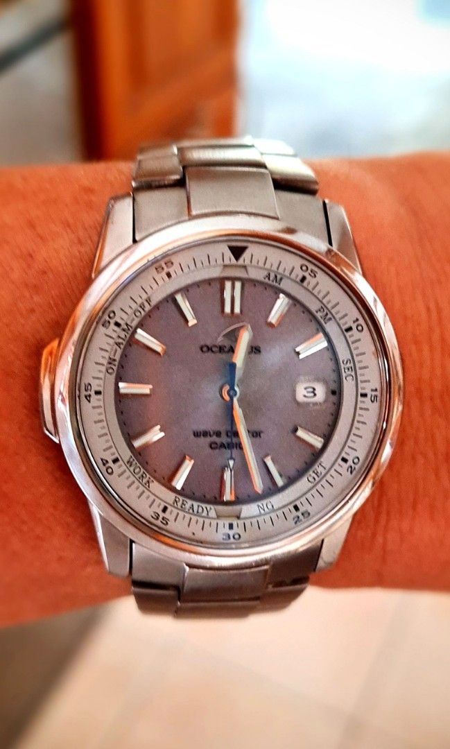 Oceanus Casio FULL TITANIUM Sallaz (Zaratsu) Polish Japan Market Only ...