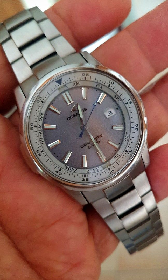 Oceanus Casio FULL TITANIUM Sallaz (Zaratsu) Polish Japan Market Only ...