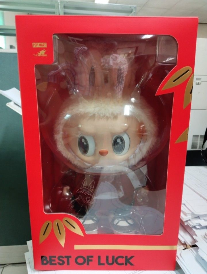 Popmart Labubu plushie monster Best of Luck approx 35 cms plush ...