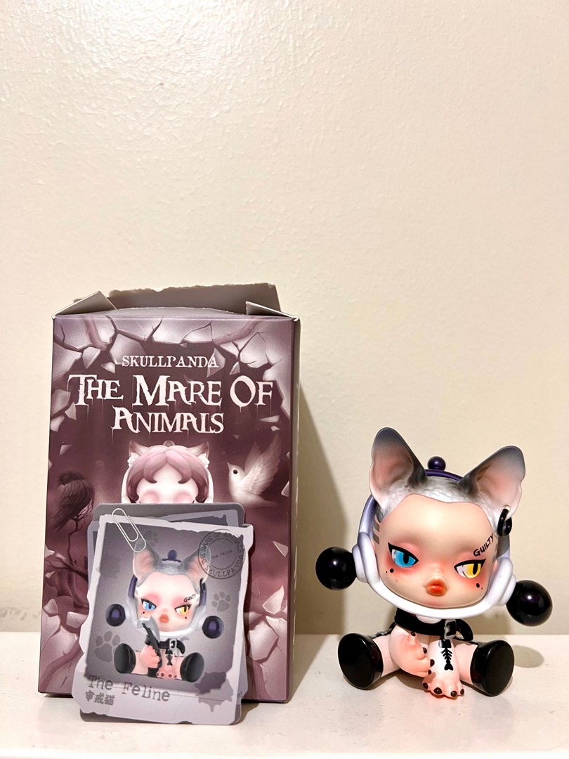 Popmart Skull Panda - Mare of Animals (The Feline) CONFIRMED, Hobbies ...
