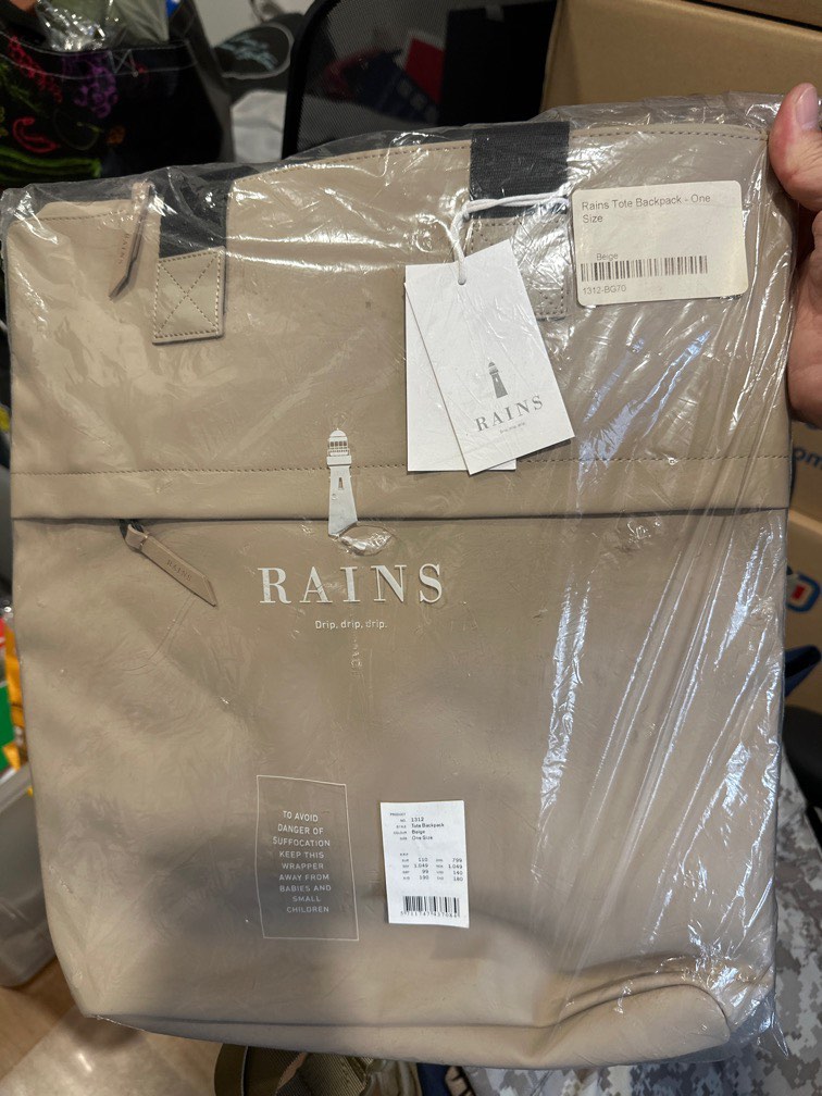 Rains Tote Backpack, Luxury, Bags & Wallets on Carousell