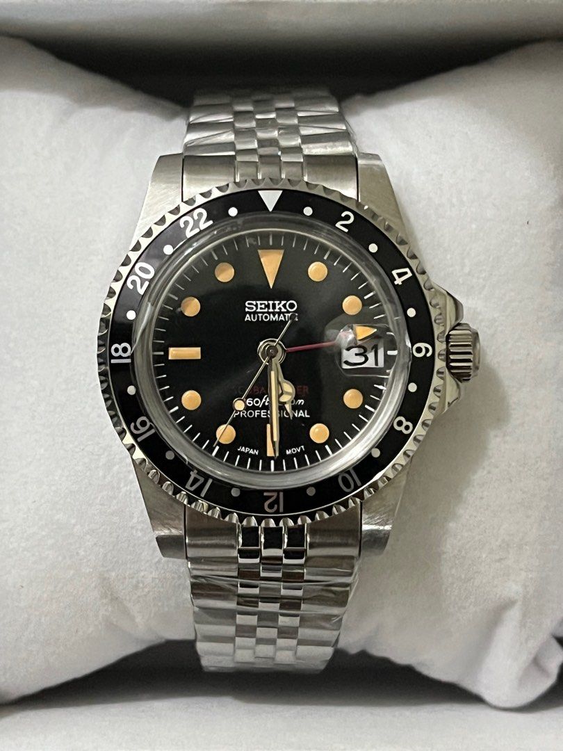 Seiko Mod Vintage GMT, Men's Fashion, Watches & Accessories, Watches on ...