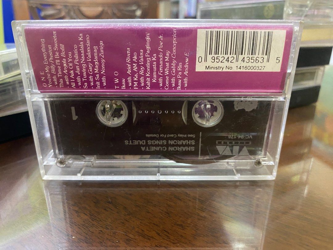 SHARON CUNETA - Sharon sing DUETS - OPM Pinoy Music Cassette Tape ...