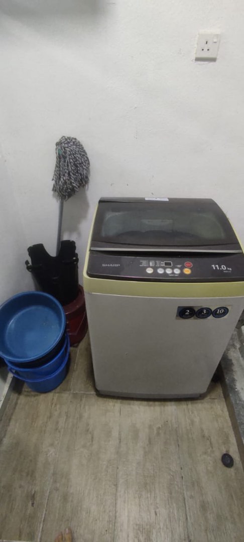 SHARP WASHING MACHINE 11KG, TV & Home Appliances, Washing Machines and ...