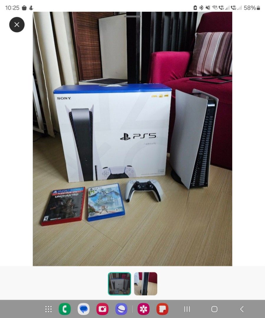 Sony PS5 Playstation 5 Console Disc Version - Wireless Controller, x86 ...