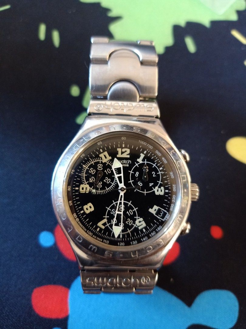 Swatch irony chronograph, Men's Fashion, Watches & Accessories, Watches on Carousell