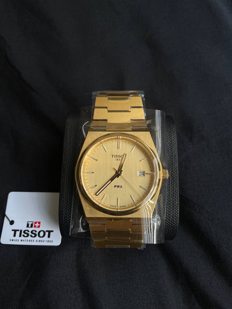 Tissot PRX gold, Luxury, Watches on Carousell