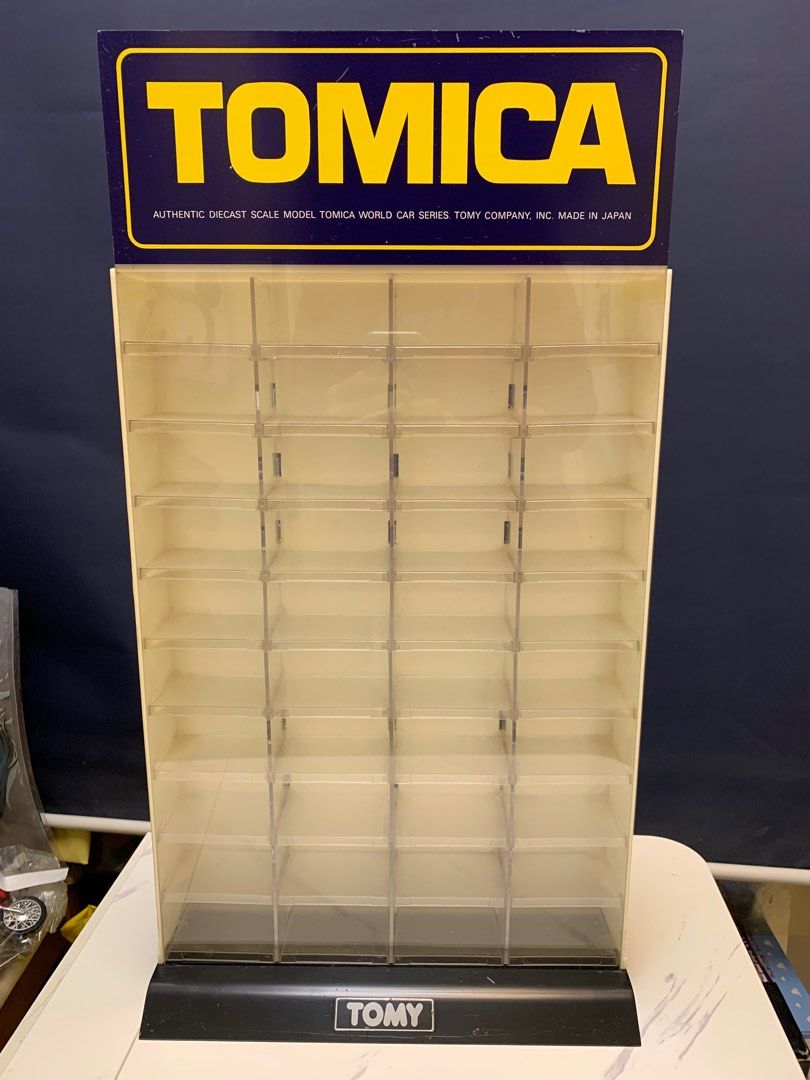 Tomica / Tomy Display Case 懷舊車仔展示櫃 / 展示架 / 展示盒 （藍盒車仔專用）, 興趣及遊戲, 玩具 & 遊戲 ...