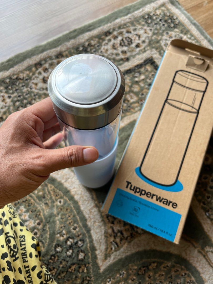 Tupperware aquananda glass bottle retail Rm270, Furniture & Home Living ...