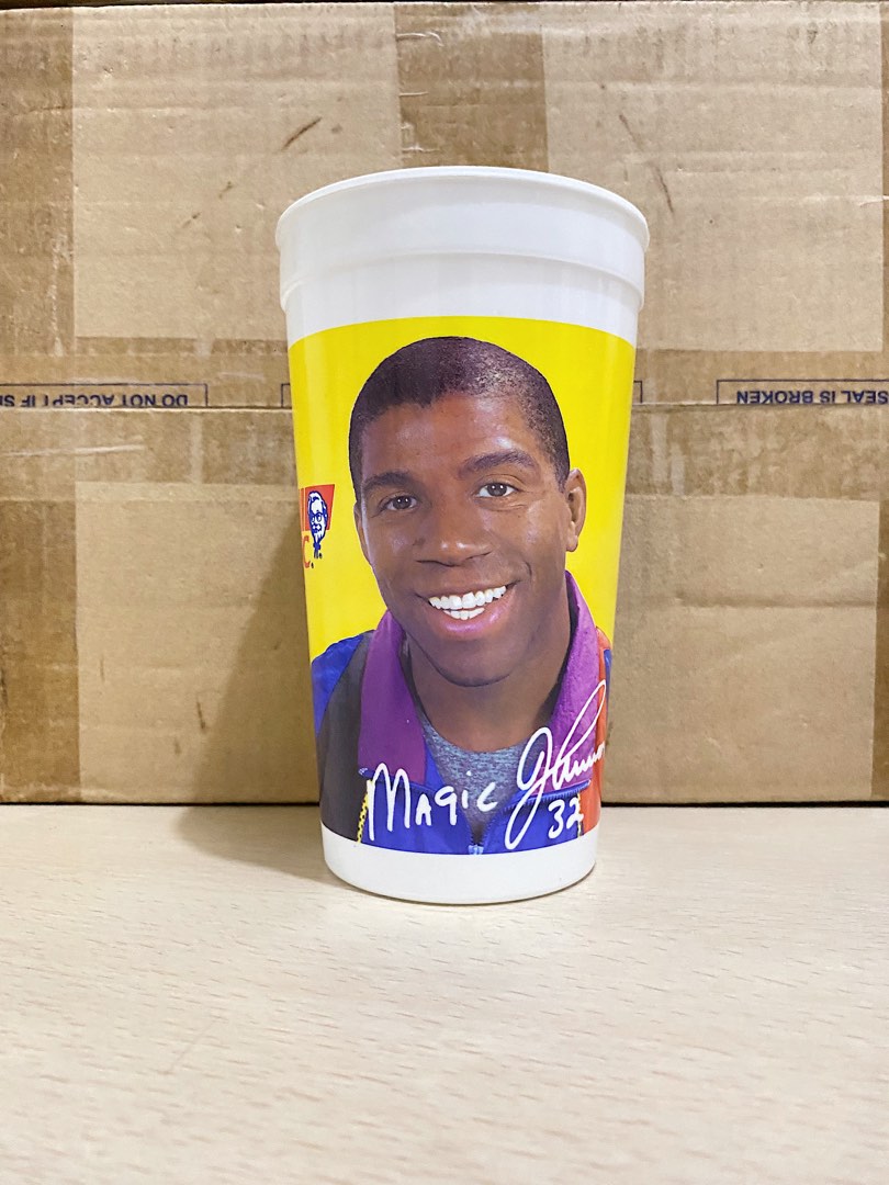 (Vintage) 1991 Magic Johnson - Los Angeles Lakers - KFC NBA Basketball ...