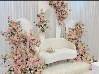 Wedding ceremony setup pakej perkahwinan pelamin garden theme church ...