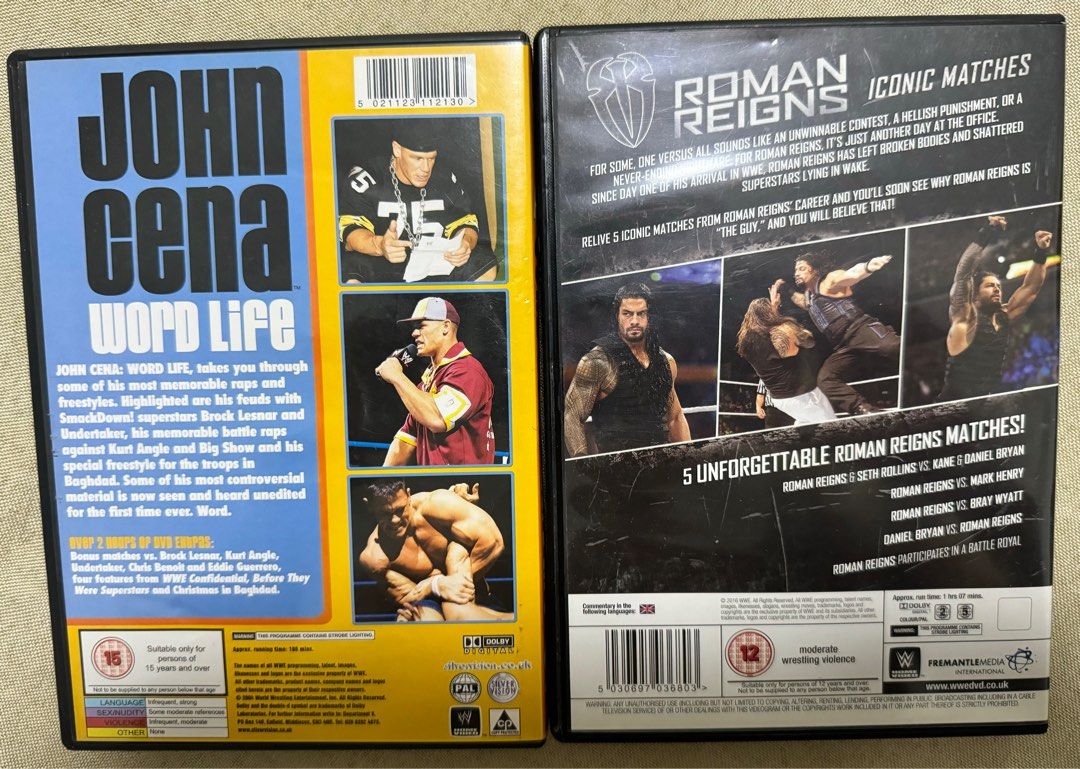 WWE Roman Reigns John Cena DVDs, Hobbies & Toys, Music & Media, CDs ...