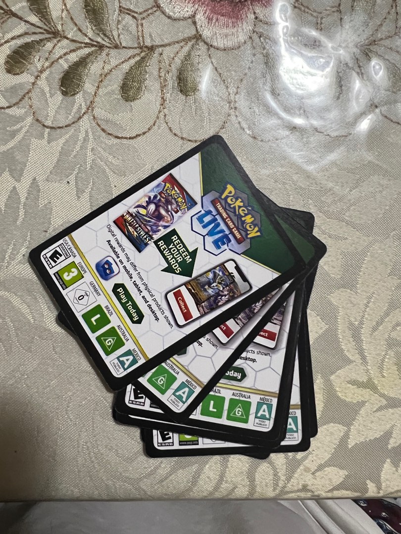$0.05 EACH Pokemon Code Card, Hobbies & Toys, Toys & Games on Carousell