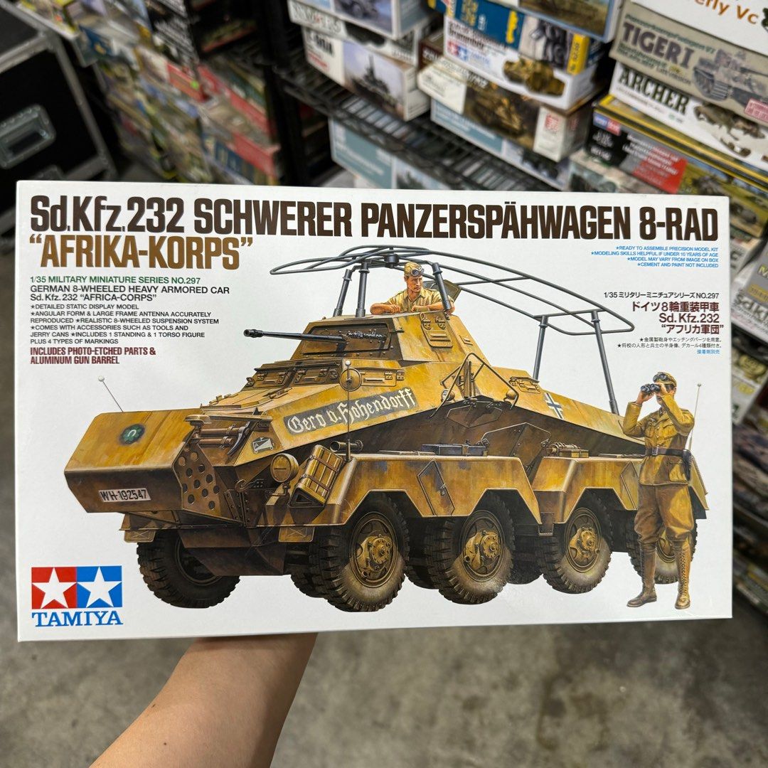 1/35 Tamiya WWII German Sd.Kfz 232 8-RAD Afrika Korps Model Kit ...