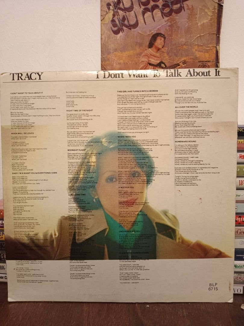 (1977) Tracy Huang I Dont Want To Talk About It 12" Vinyl Records ...