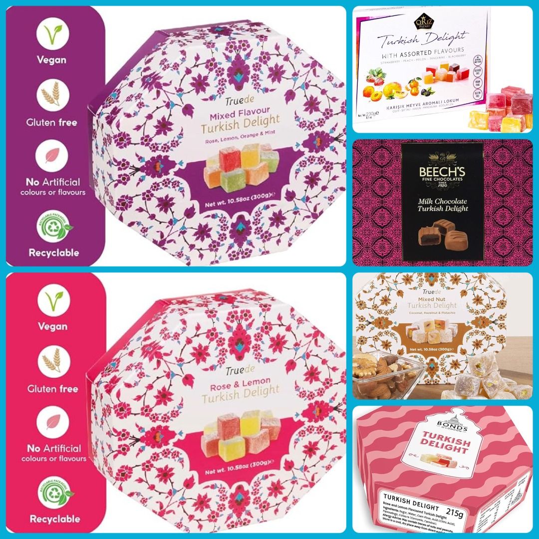 土耳其軟糖 Turkish Delight Box 禮盒裝 送禮 多款可選 辦公室 小食 零食代購 英國代購, 嘢食 & 嘢飲, 禮品籃和禮籃 ...