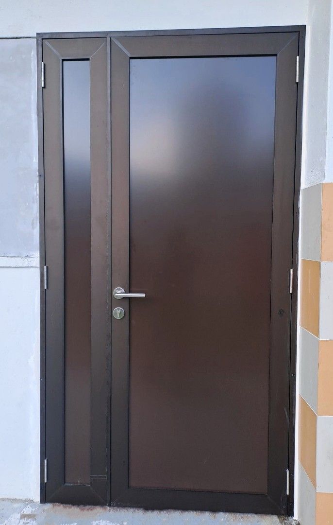 Aluminium Swing Door | Aluminium Frame Arycalic Panel Swing Door ...